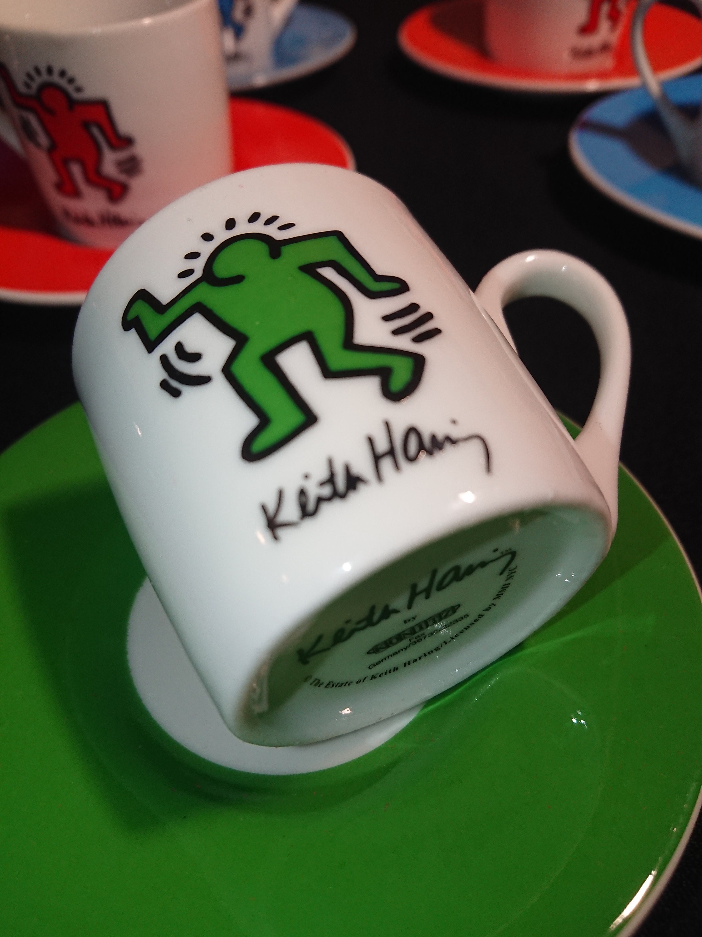 Keith Haring Espresso Cups, Motif DANCE, License MMI New York for ...