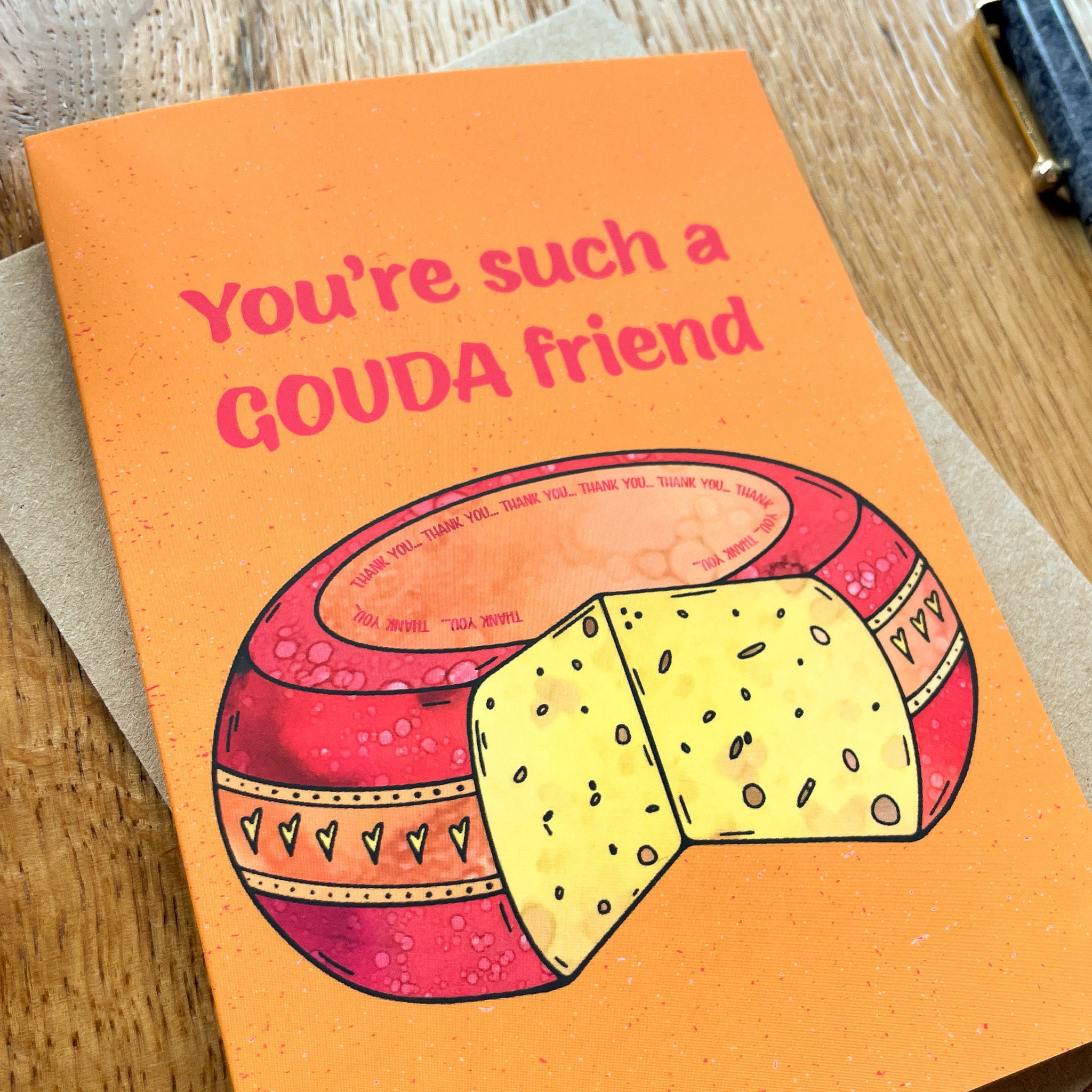 Good Friends Card, Gouda Cheese, Cheese Pun Card, Cheese Lover Card ...