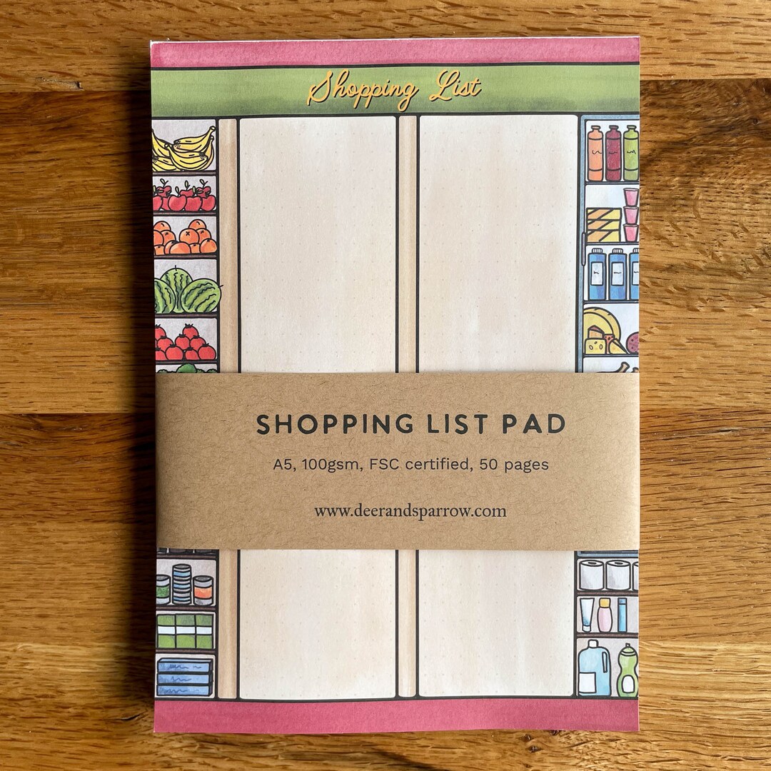Shopping List Pad | Notepad for Efficient Shopping | Perfect Gift for ...