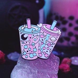 Tea4tea Pin T4T Trans Bubble Tea Enamel Lapel Pin - Etsy