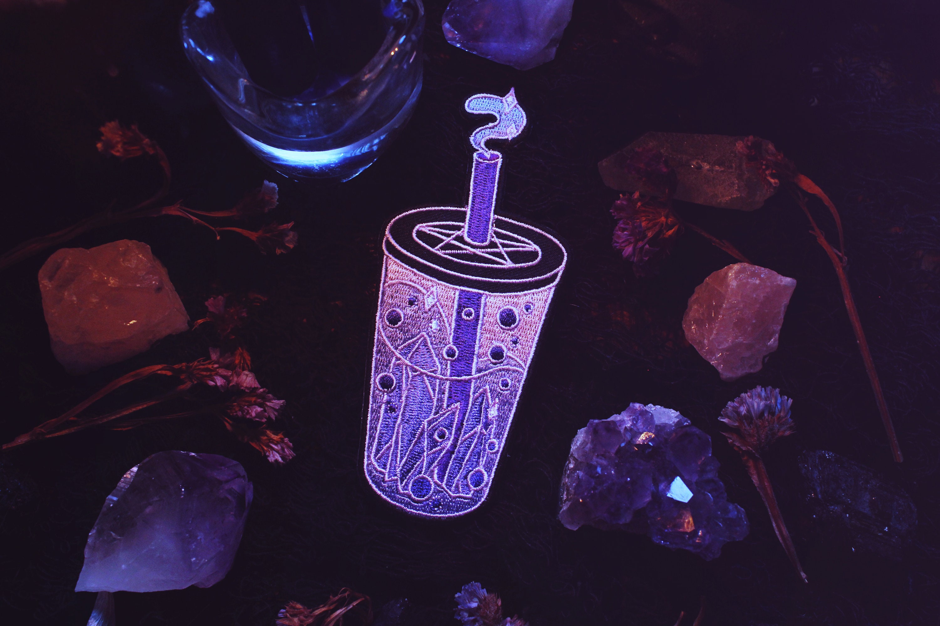 Witch Boba Patch 5 Iron on Embroidered Patch Bubble - Etsy