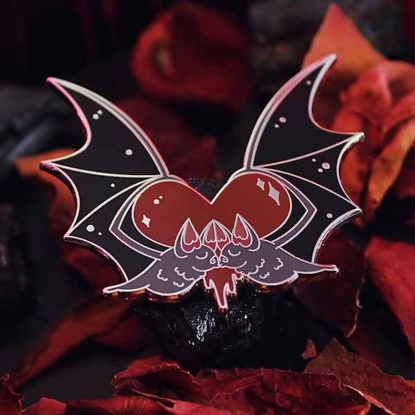 Bat Pin - Etsy
