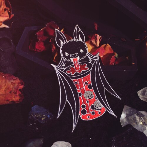 Witch Boba Patch 5 Iron on Embroidered Patch Bubble - Etsy