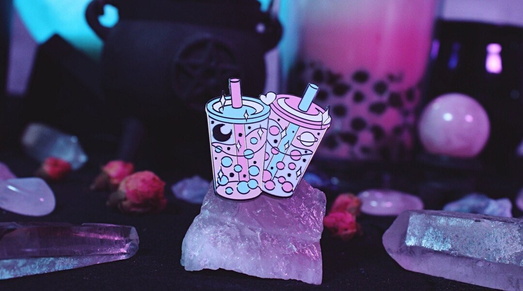 Tea4tea Pin T4T Trans Bubble Tea Enamel Lapel Pin Transgender Flag ...