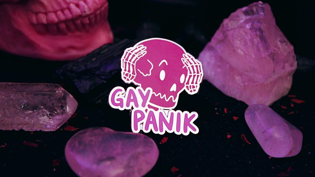 Gay Panik Meme Pin - Enamel Lapel Pin - Queer LGBTQ+ Pride Gay Panic ...