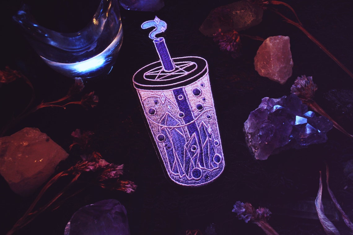 Witch Boba Patch 5 Iron on Embroidered Patch Bubble - Etsy