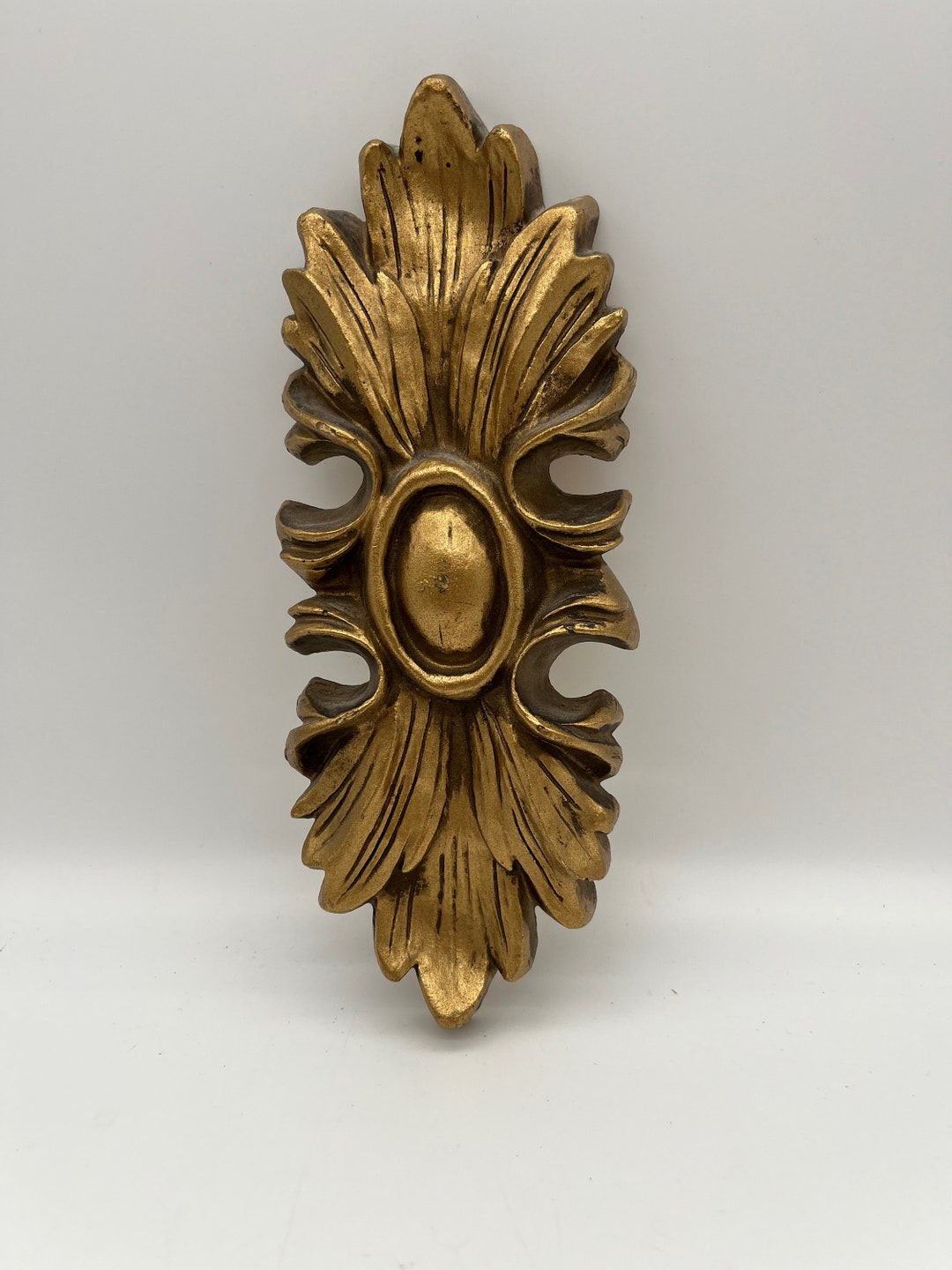 Beautiful HODA 1977 Gilded Gold Wall Hanging - Etsy