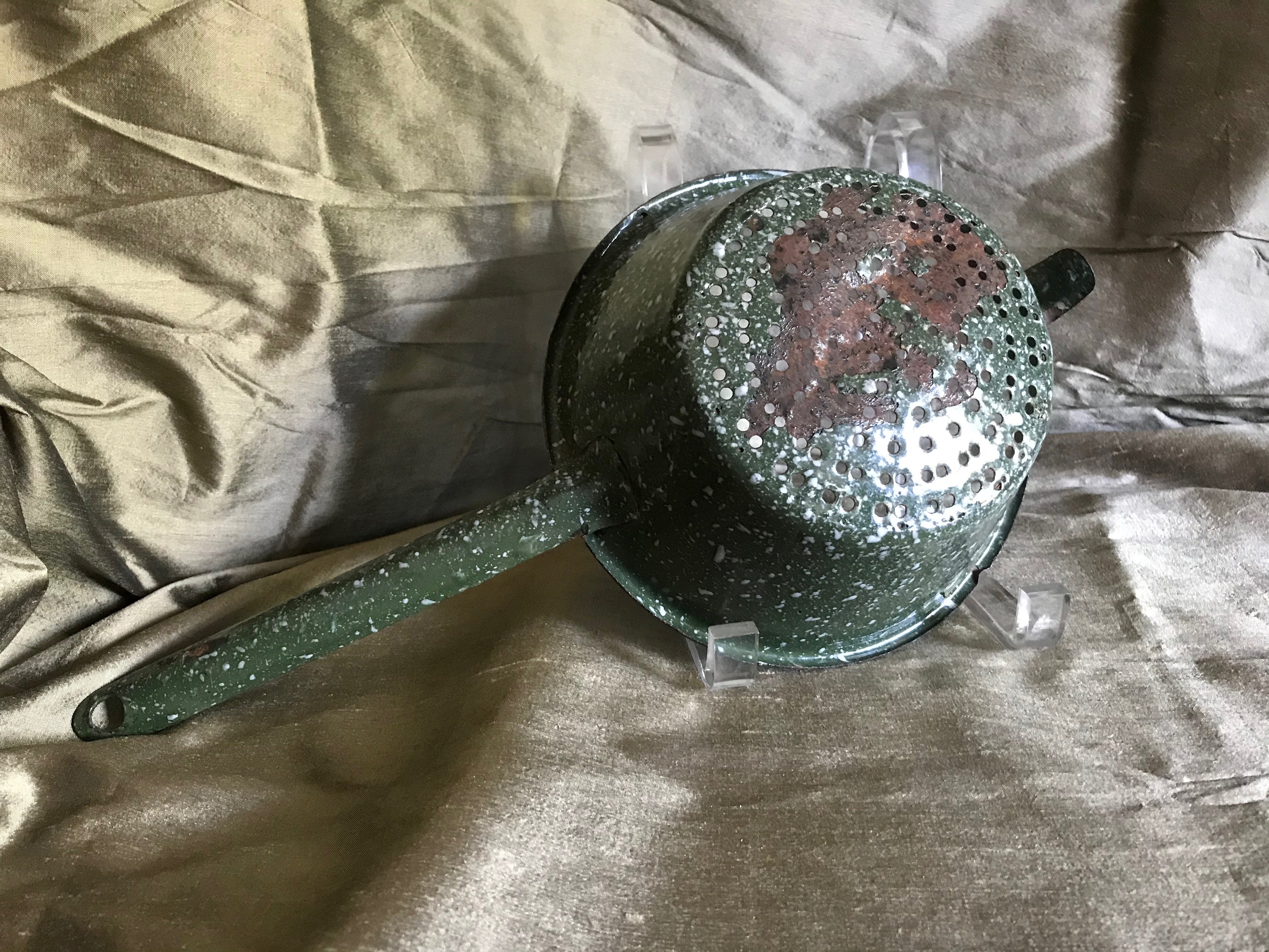 Rare Vintage Green Granite Ware Water Dipper - Etsy