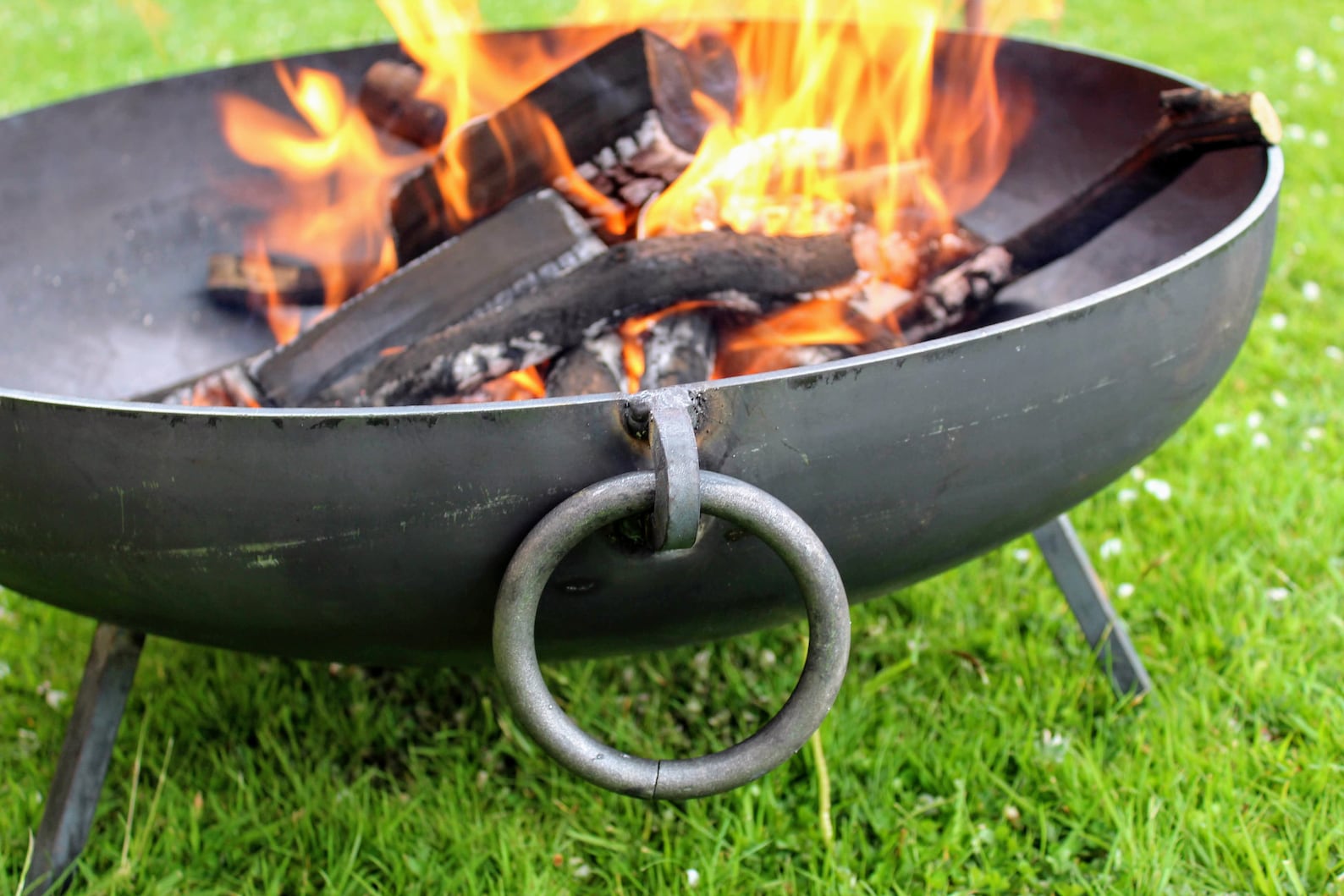 Blacksmith Made Fire Pit, Large, Big, Handmade, BBQ, Outdoor Cooking ...