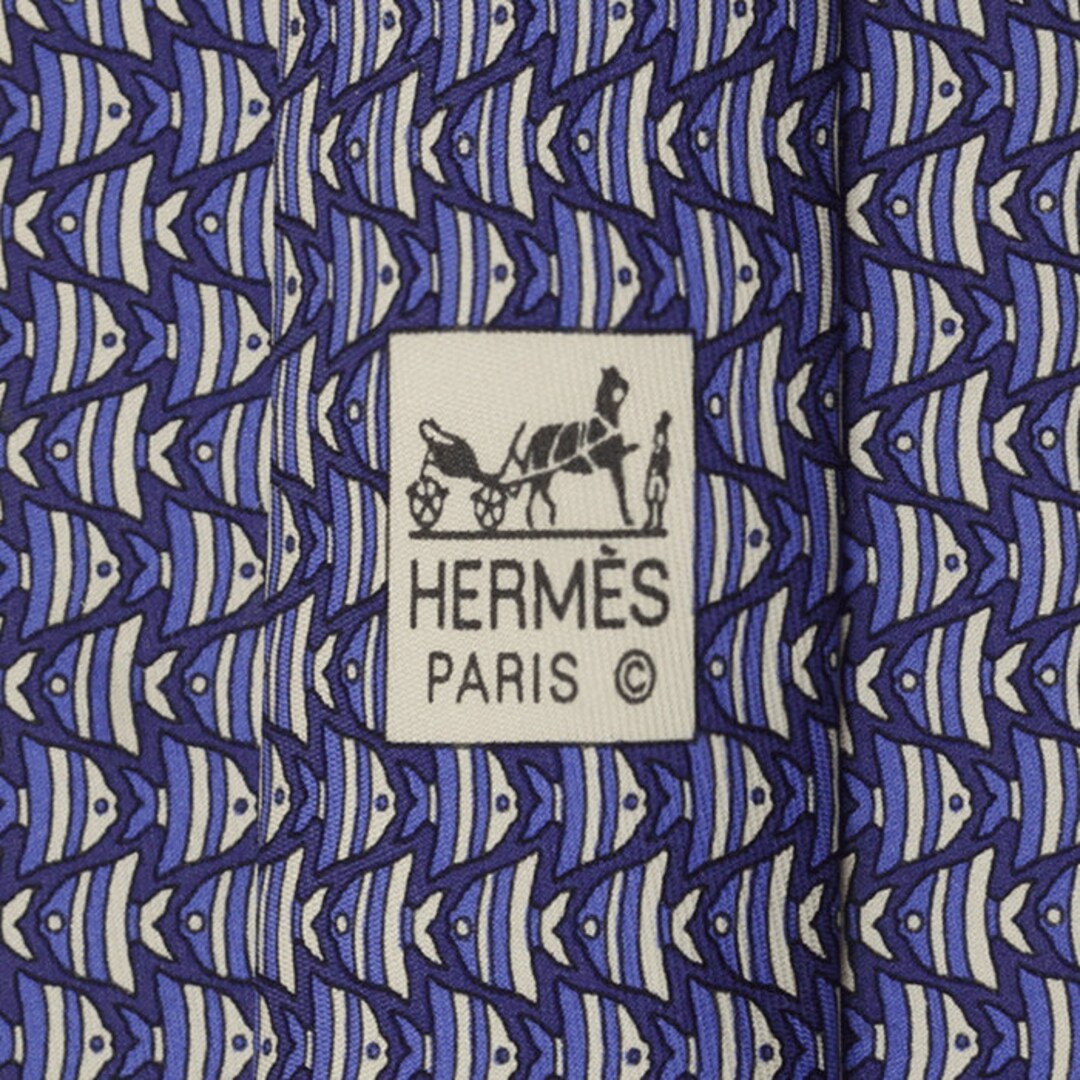 Hermes Men's Silk Tie Whimsical Tropical Fish Pattern 5562 | Necktie ...