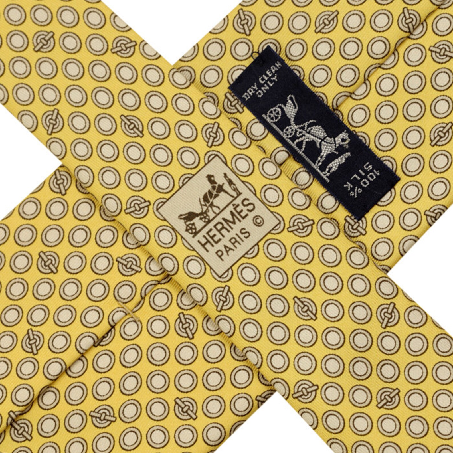 Hermes Men's Silk Tie Geometric Pattern 5250 Necktie Cravate - Etsy