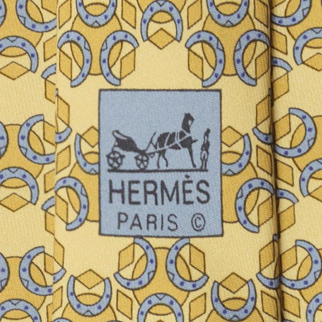 Hermes Men's Silk Tie Horseshoes Pattern 5008 | Necktie Cravate - Etsy