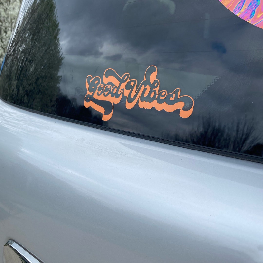 Good Vibes Car Decal - Etsy