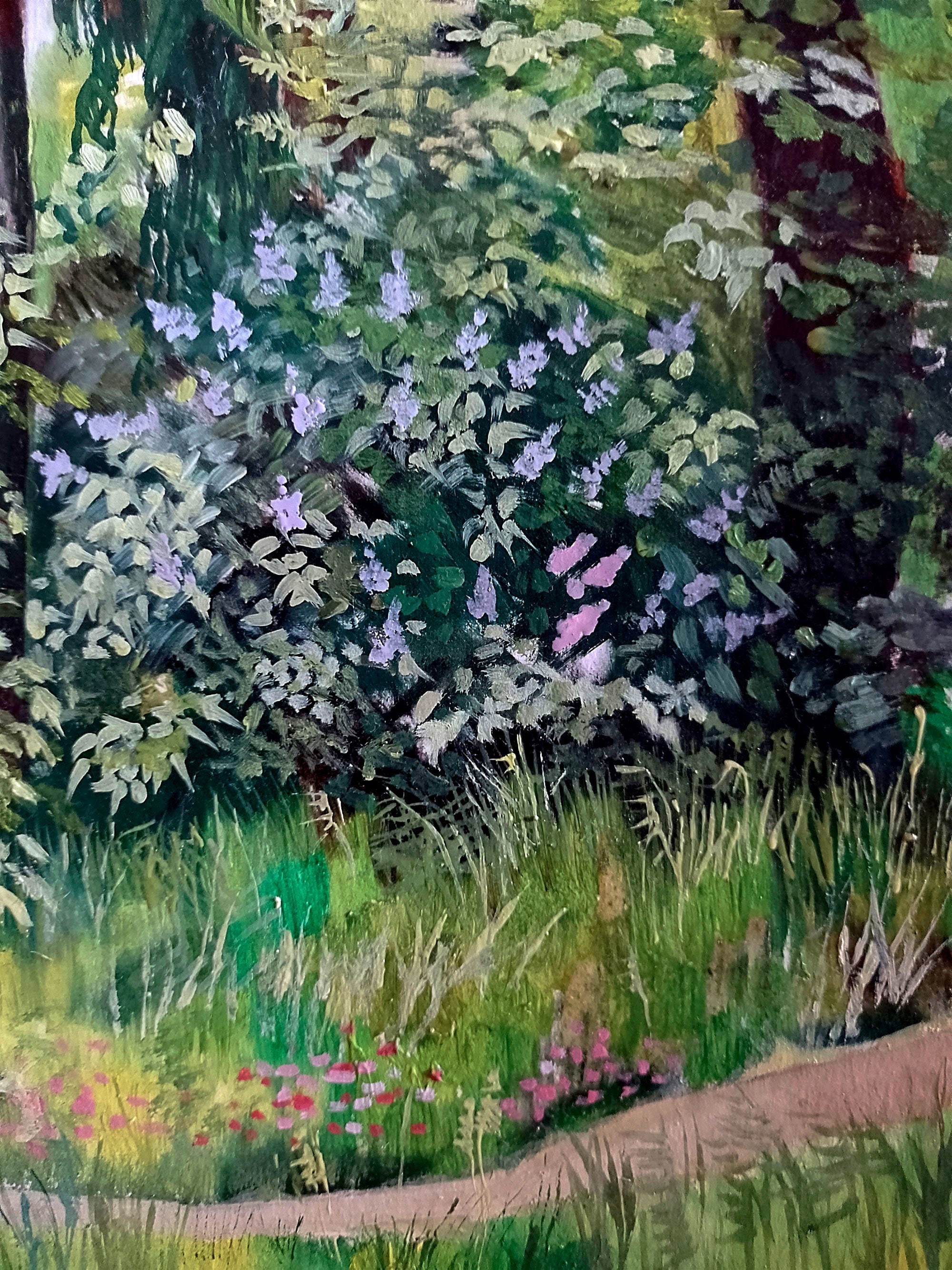 Park Painting Grove Painting Landscape Oil Paint Plein Air Painting ...