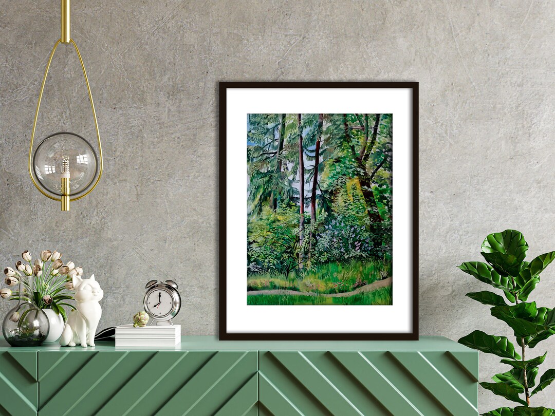 Park Painting Grove Painting Landscape Oil Paint Plein Air Painting ...