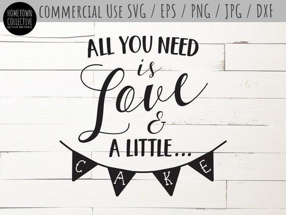 Wedding Cake Svg Wedding Svg Cake Sign Svg All You Need is | Etsy