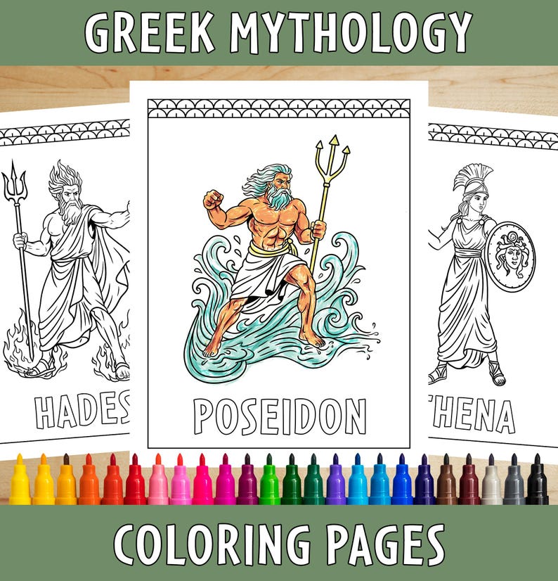 Greek Mythology History Coloring Pages | Classical Education ...