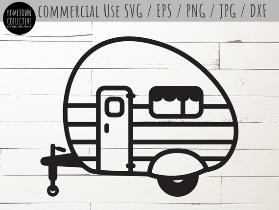 Retro Rv Trailer SVG Cut FIle Camping | Etsy