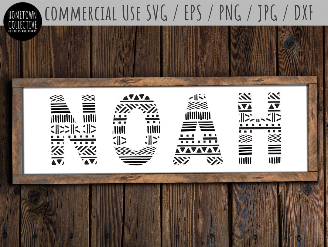 Noah Svg Boho SVG Schnittdatei Tribal Muster - Etsy.de