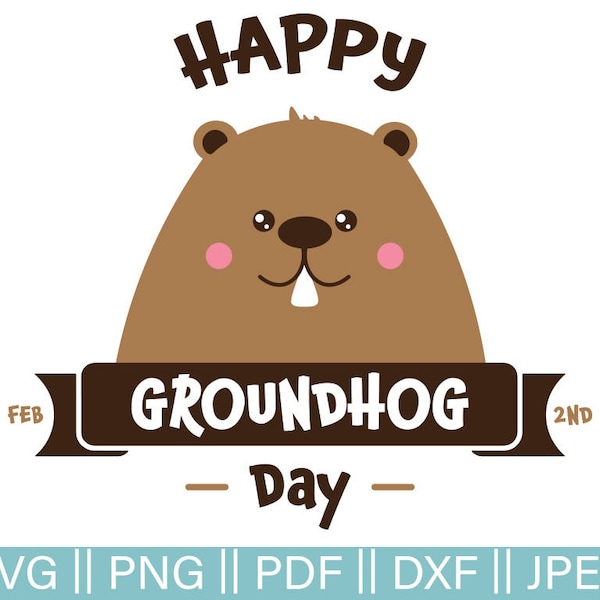 Groundhog Day Clip Art - Etsy