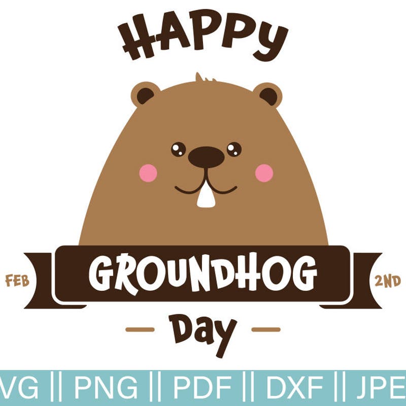 Groundhog Day Clip Art - Etsy