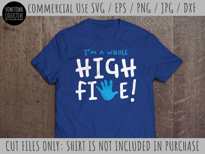 Birthday Svg 5th Birthday Svg Bday Svg High Five Svg High | Etsy
