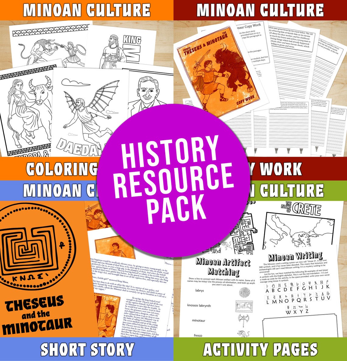 Minoan Culture History Resource Pack | Classical Education & Homeschool ...