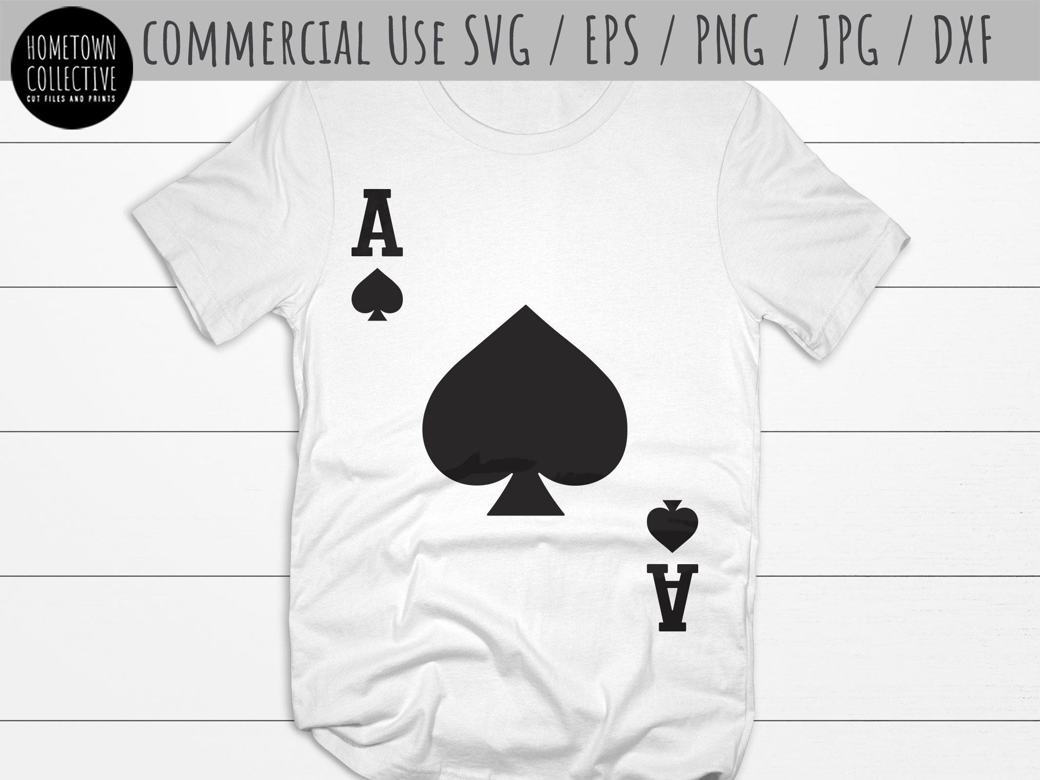 Ace of Spades Svg, Halloween Costume Svg, Playing Cards Svg, Ace SVG ...