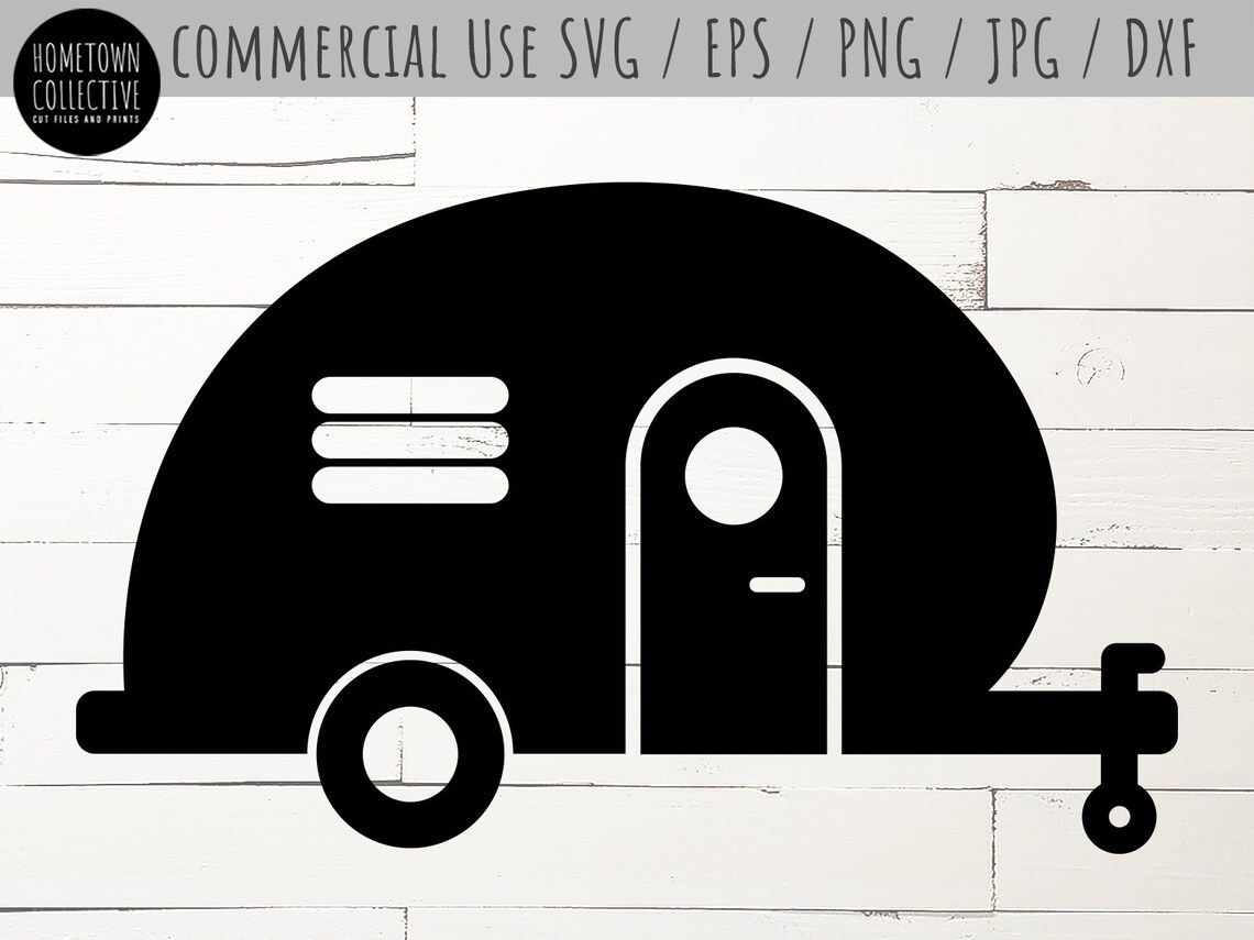 Camper Svg Retro Rv Single Layer Svg Easy Svg Cute | Etsy