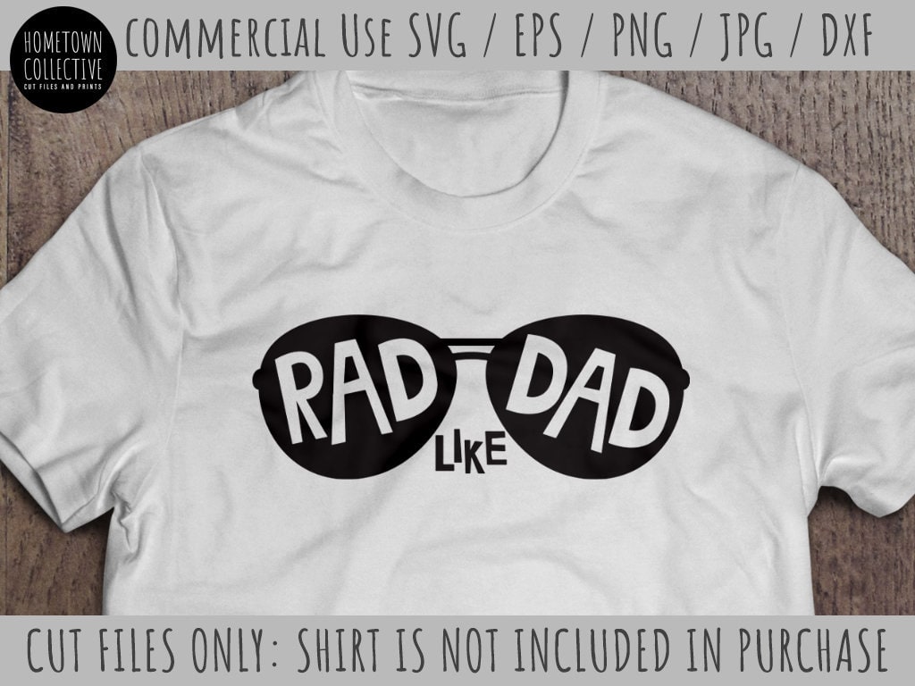 Rad Like Dad Svg Father Svg Dad Svg Glasses Svg Rad Like | Etsy