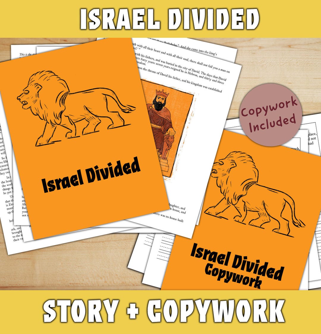 Division of Israel Story and Copywork | Biblical History | Classical ...