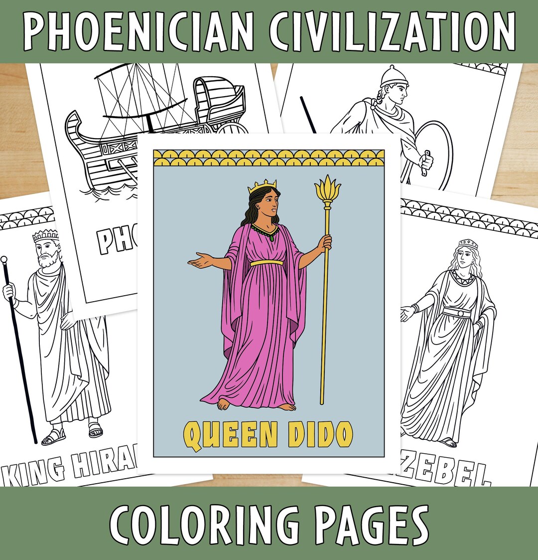 Phoenician Civilization Coloring Pages | Classical Education ...
