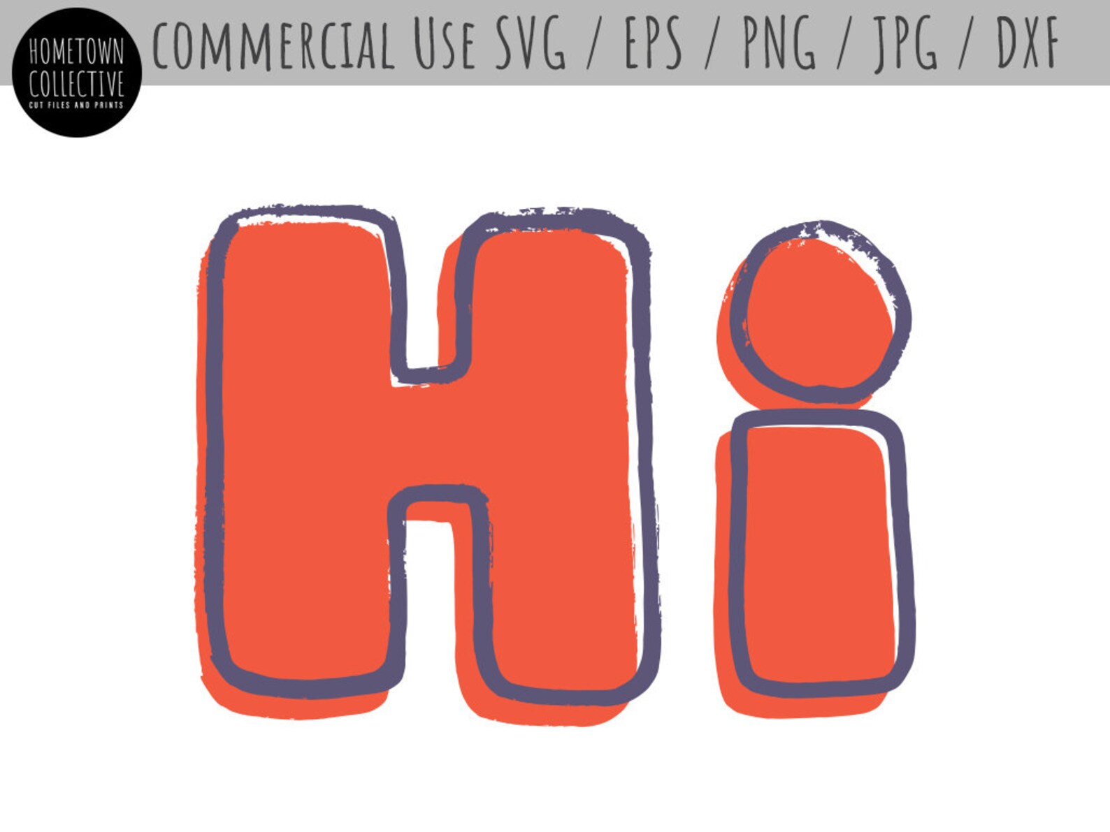 Hi Svg Hello Svg Pop Art Svg Dxf Eps Png Commercial Use | Etsy