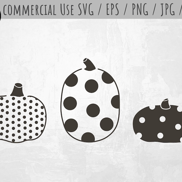 Polka Dot Pumpkins - Etsy