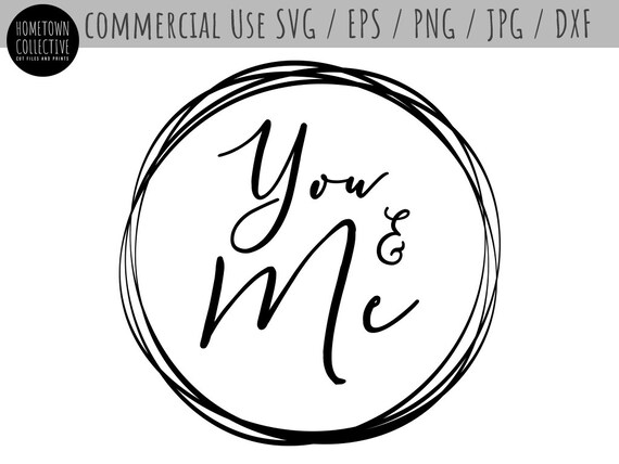 You and Me Svg Sign Svg Love Svg Marriage Svg Rings Svg | Etsy