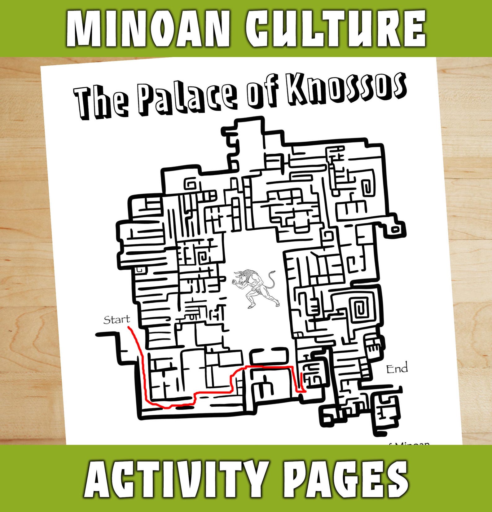 Minoan Culture History Activity Sheets | Classical Education ...