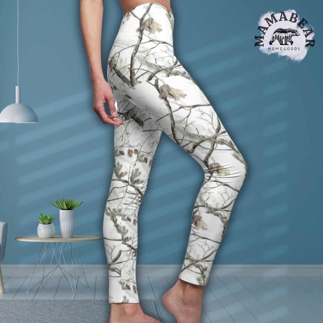 Real Tree White Camo Leggins, Workout Clothes, Womens Leggings, White ...