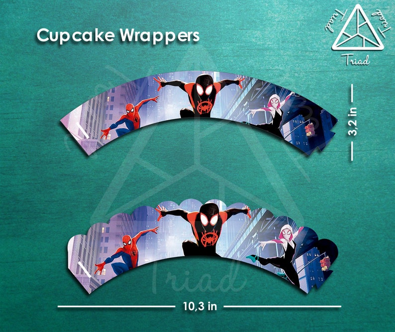 Spider-man Into the Spider-verse Printable Party Set, Party Kit, Spider ...