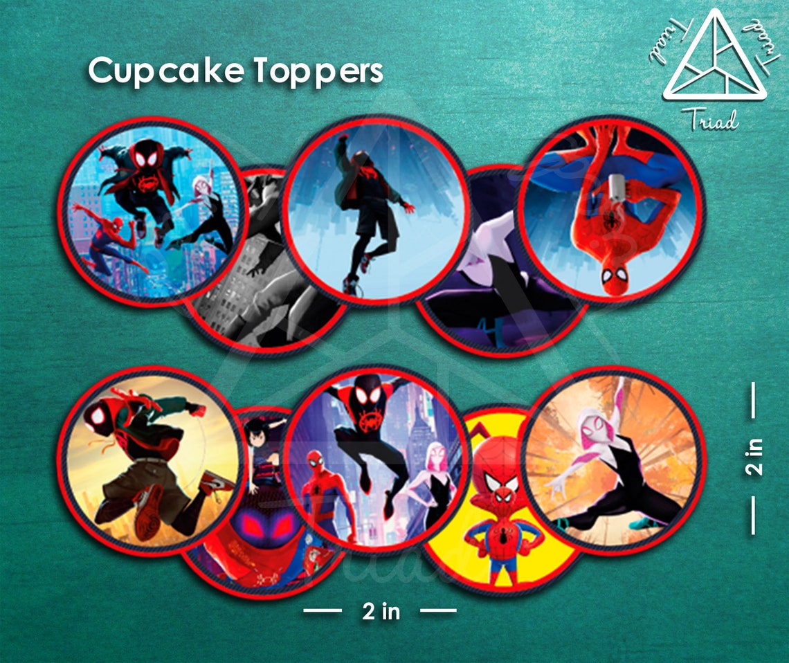 Spider-man Into the Spider-verse Printable Party Set, Party Kit, Spider ...