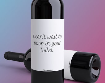 Funny Christmas Wine Labels includes All 3, Christmas Gift, Funny ...