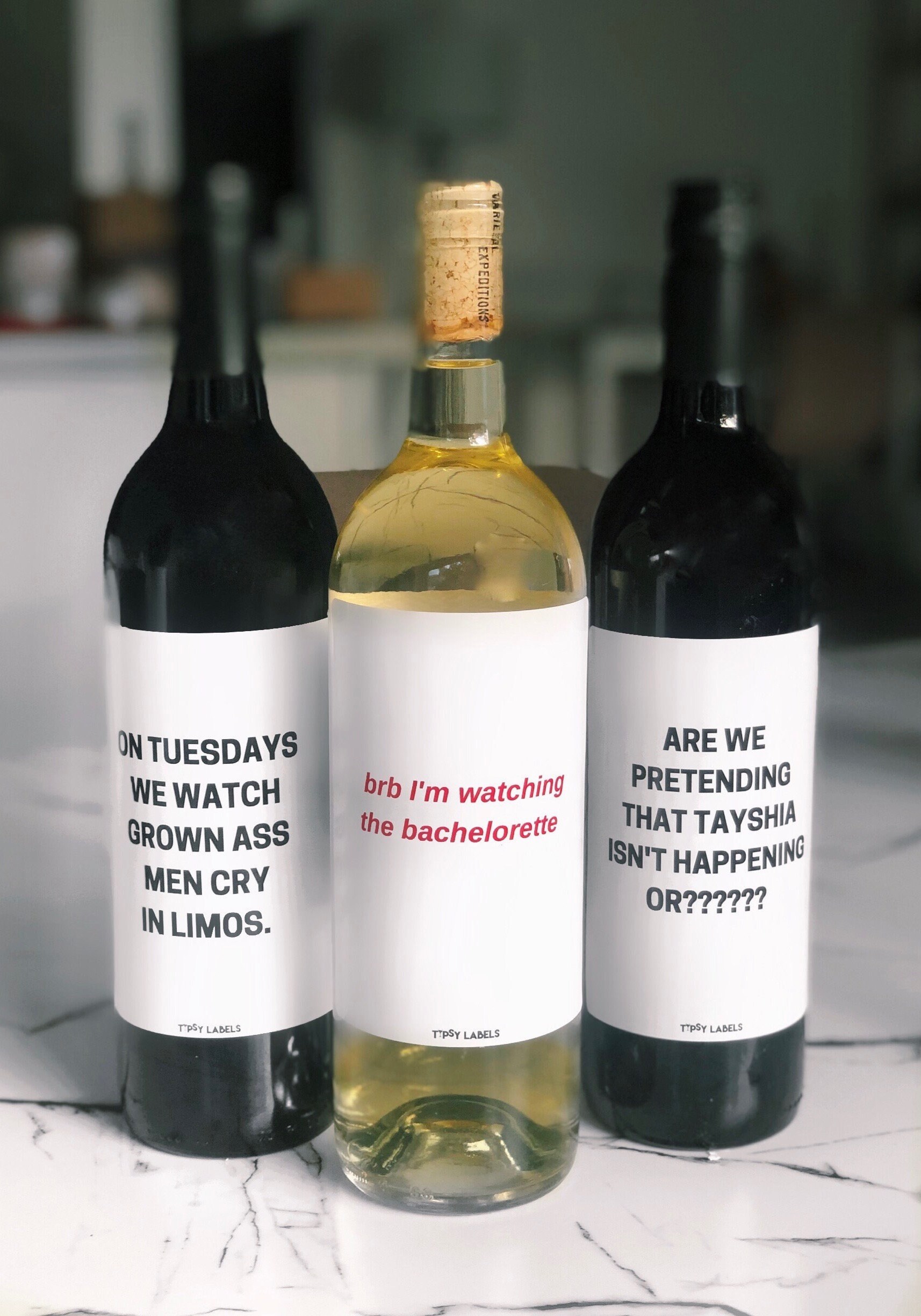 The Bachelorette Viewing Party Wine Labels Bachelorette | Etsy