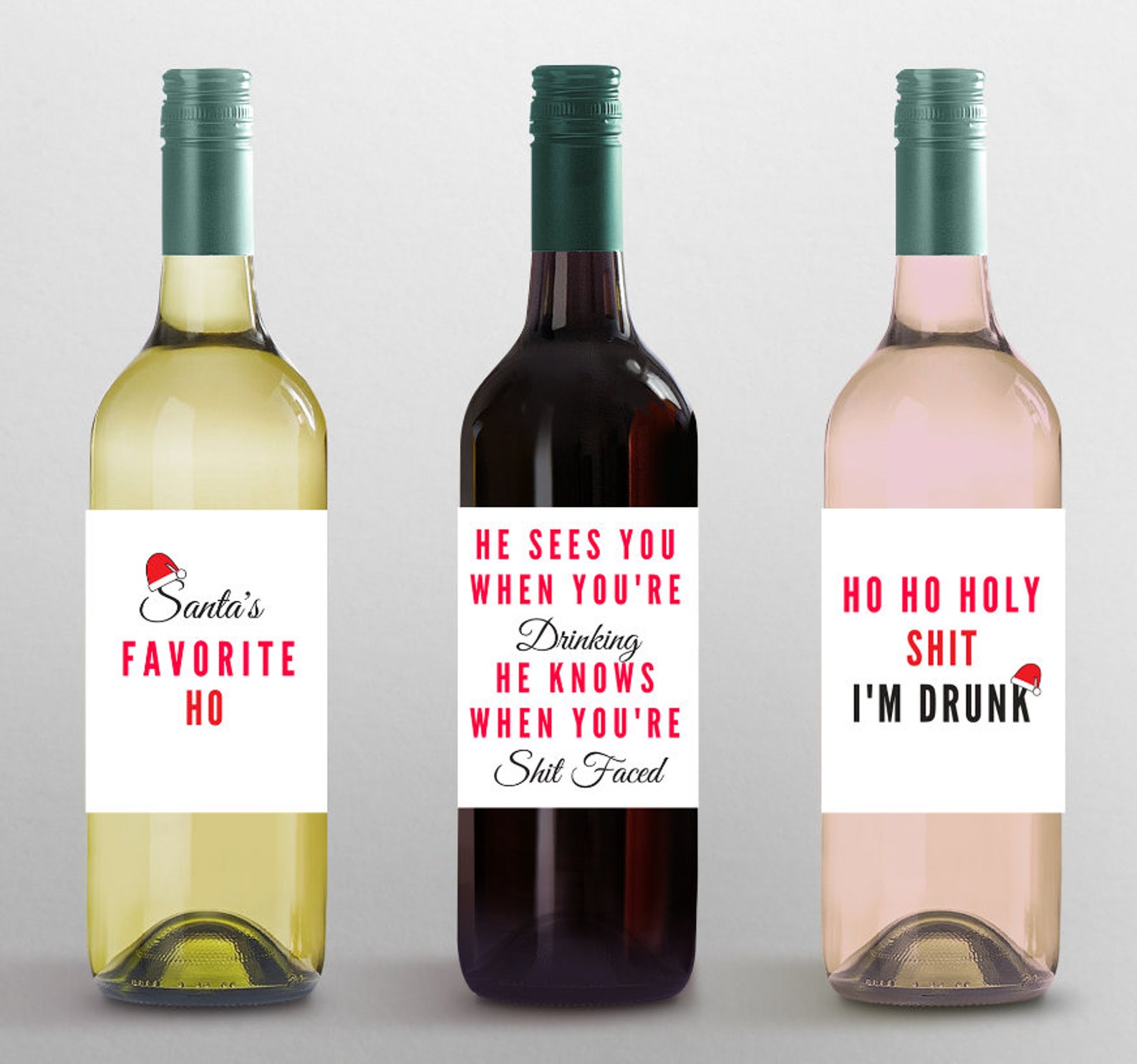 FUNNY CHRISTMAS WINE Labels Christmas Wine Glass Labels Etsy FUNNY CHRISTMAS WINE Labels Christmas Wine Glass Labels Etsy