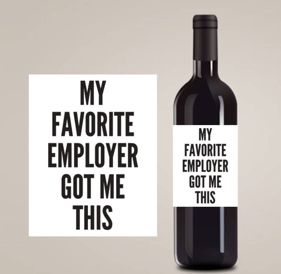 Boss Wine Label Gift Boss Appreciation Gift Christmas Gift - Etsy