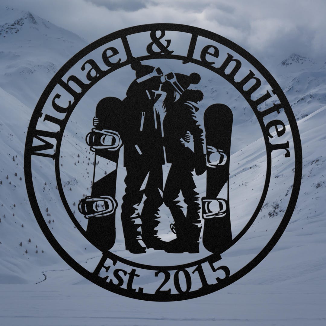 Custom Snowboard Wall Art, Personalized Metal Snowboard Wall Art, Gift ...