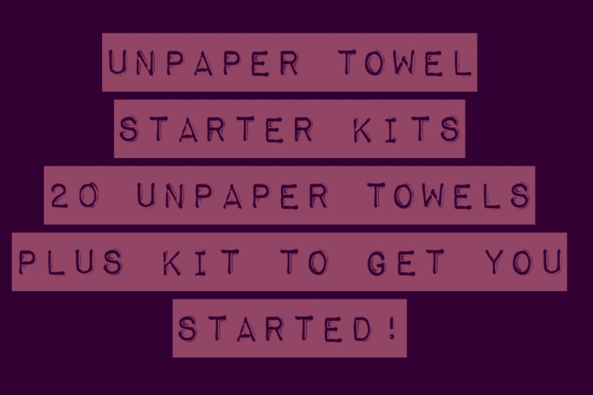 Unpaper Towel Starter Pack, Variety Prints, Go Green, Eco Friendly ...