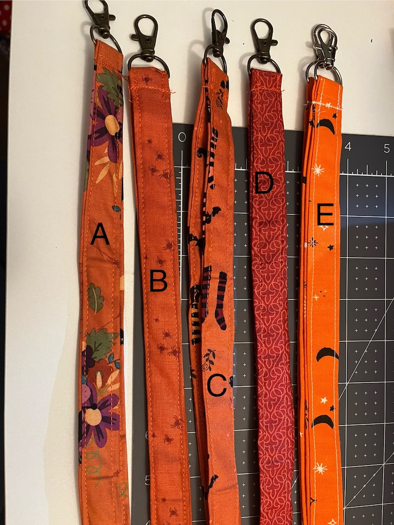 Lanyard | Riley Blake-little Witch Fabric Drop | Badge Holder | Teacher ...