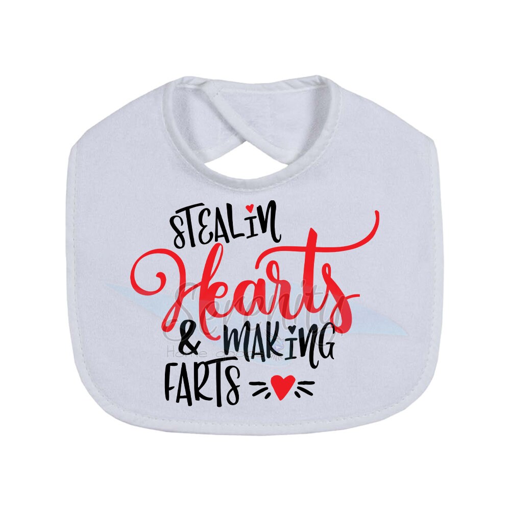 Hilarious Funny Baby Bib New Parents Stealin Hearts and | Etsy