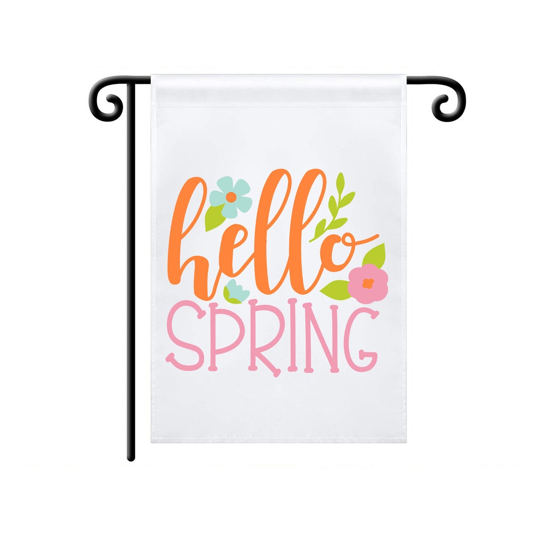Spring Decorative Garden Flag | Easter Decor | Single Side Print ...