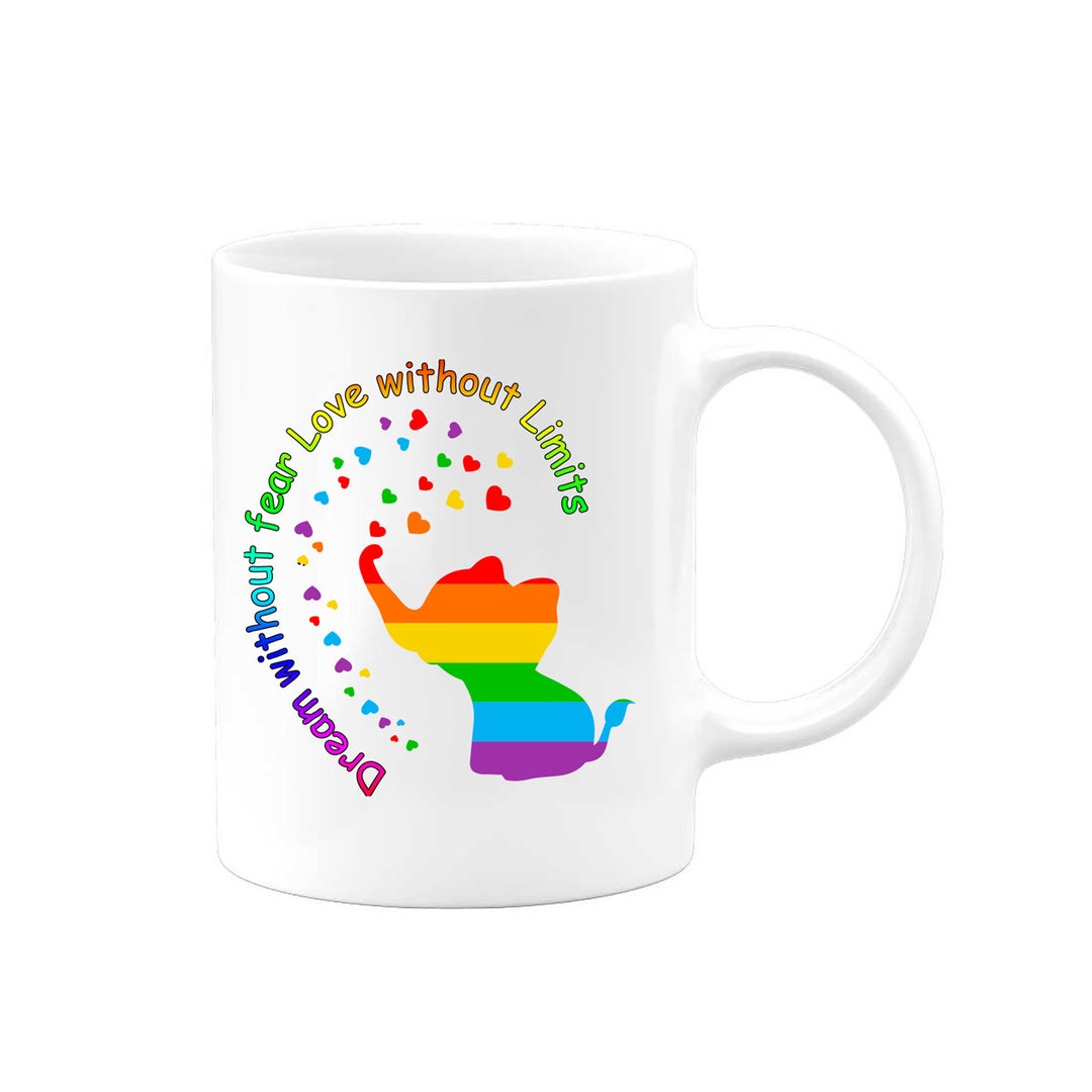 Pride Mugs LGBTQ Kitchenware Pride Flag Travel Mug Pride Month Gift ...