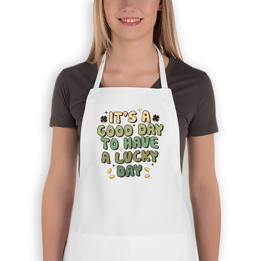 St Patrick's Day Kitchen Apron | Saint Paddys Day Apparel | Fun Kitchen ...